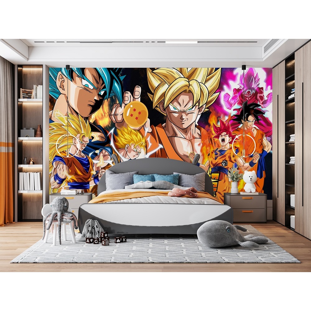 TOP tranh Decan Dragon Ball 7 viên ngọc rồng dán tường trẻ em [Keo sẵn ...