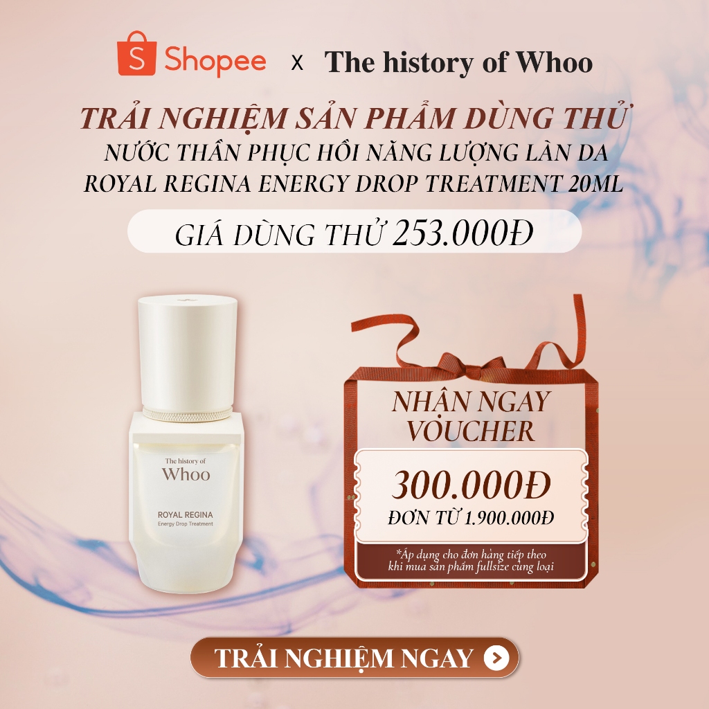 [Try and Buy][MỚI] Nước thần phục hồi năng lượng làn da The history of Whoo Royal Regina Energy ...
