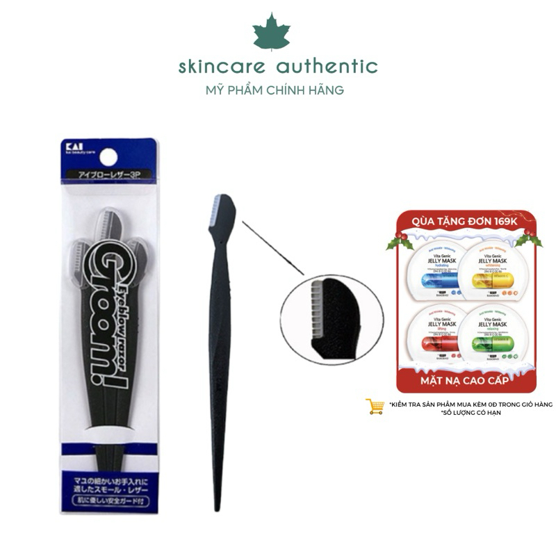 Dao Cạo Chân Mày Kai Groom Eyebrow Razor 1 Cây Groom! Eyebrow Razer ...