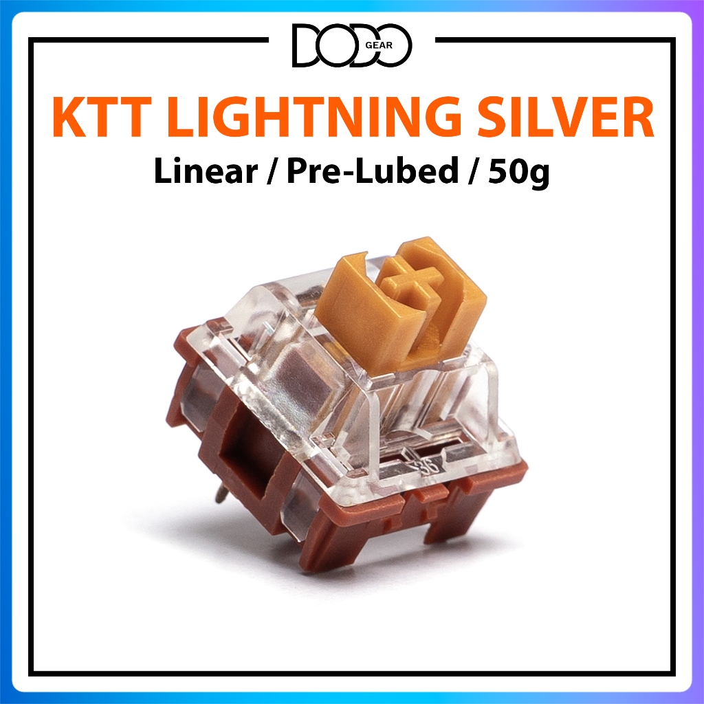 Switch KTT Lightning Silver 3 PIN Linear 50g công tắc bàn phím Switch KTT Lightning 3 pin DoDo ...