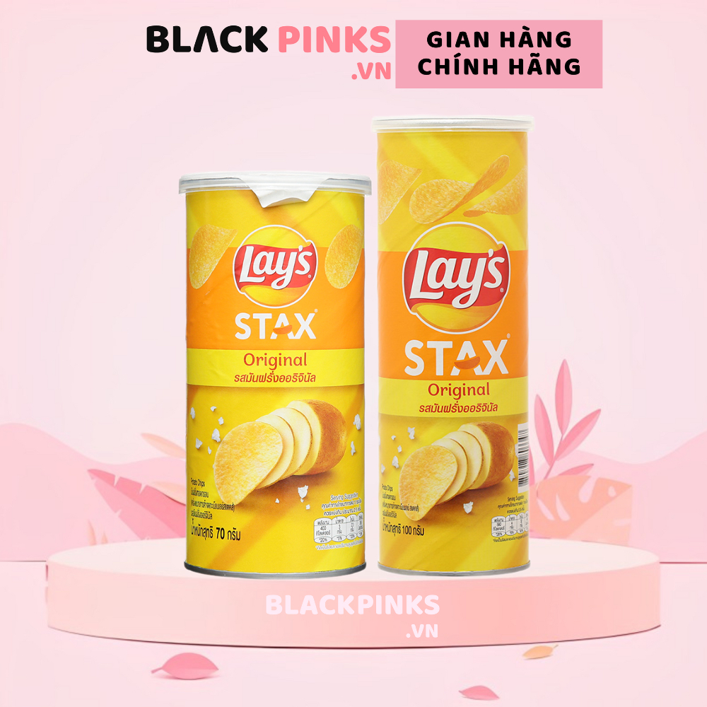 Snack khoai tây vị tự nhiên Lay's Stax lon 70g/ lon 100g | Shopee Việt Nam