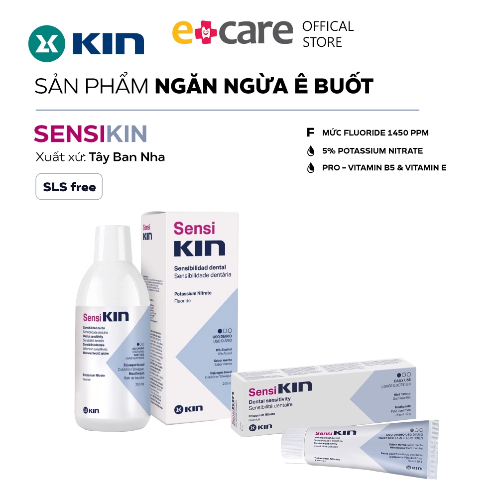 Kem đánh răng, nước súc miệng ngừa ê buốt răng Sensi KIN | Shopee Việt Nam