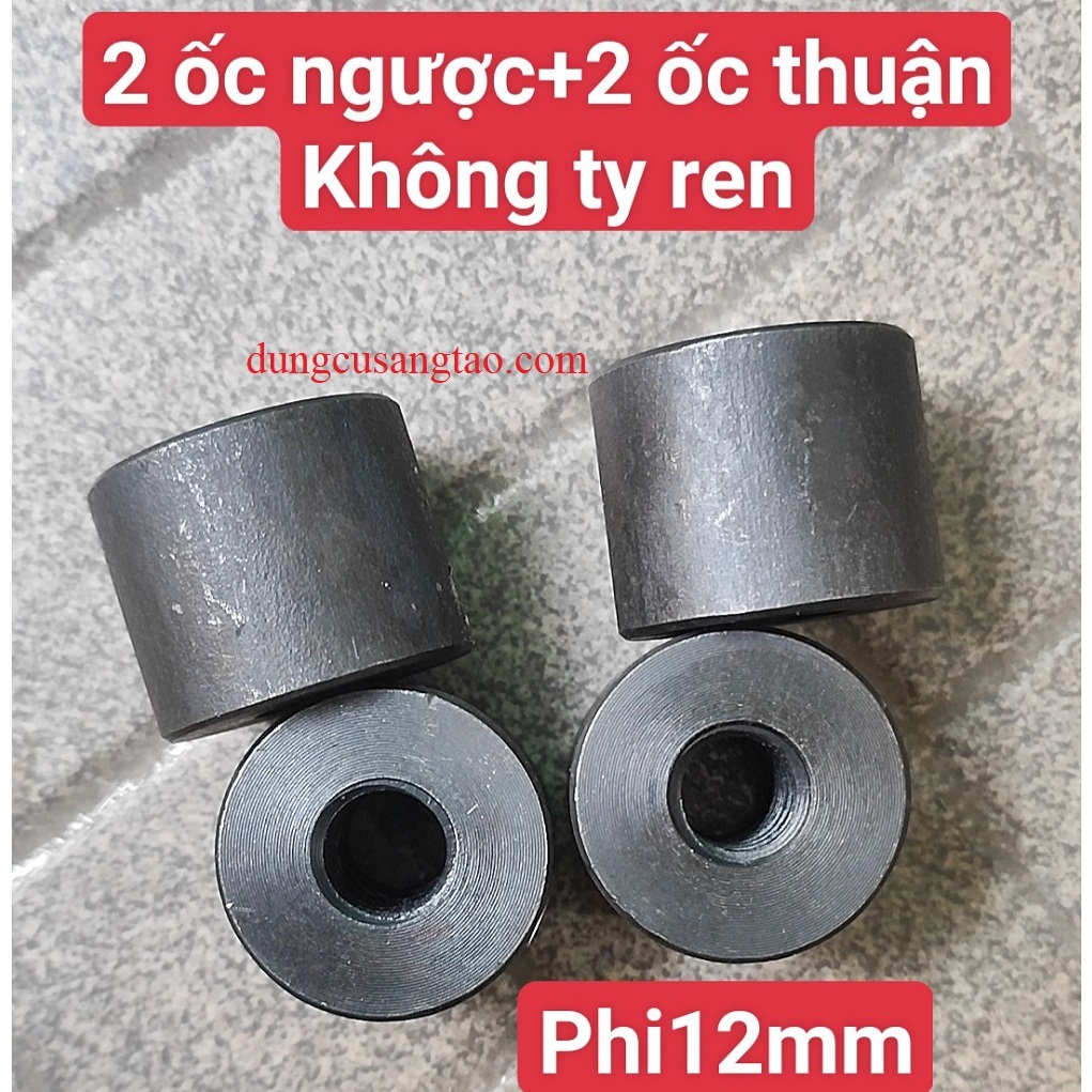 Vít me T screw thép T12 bước 3 (thanh ty ren T12x3 dài 1 m gồm 0.5m ren ...