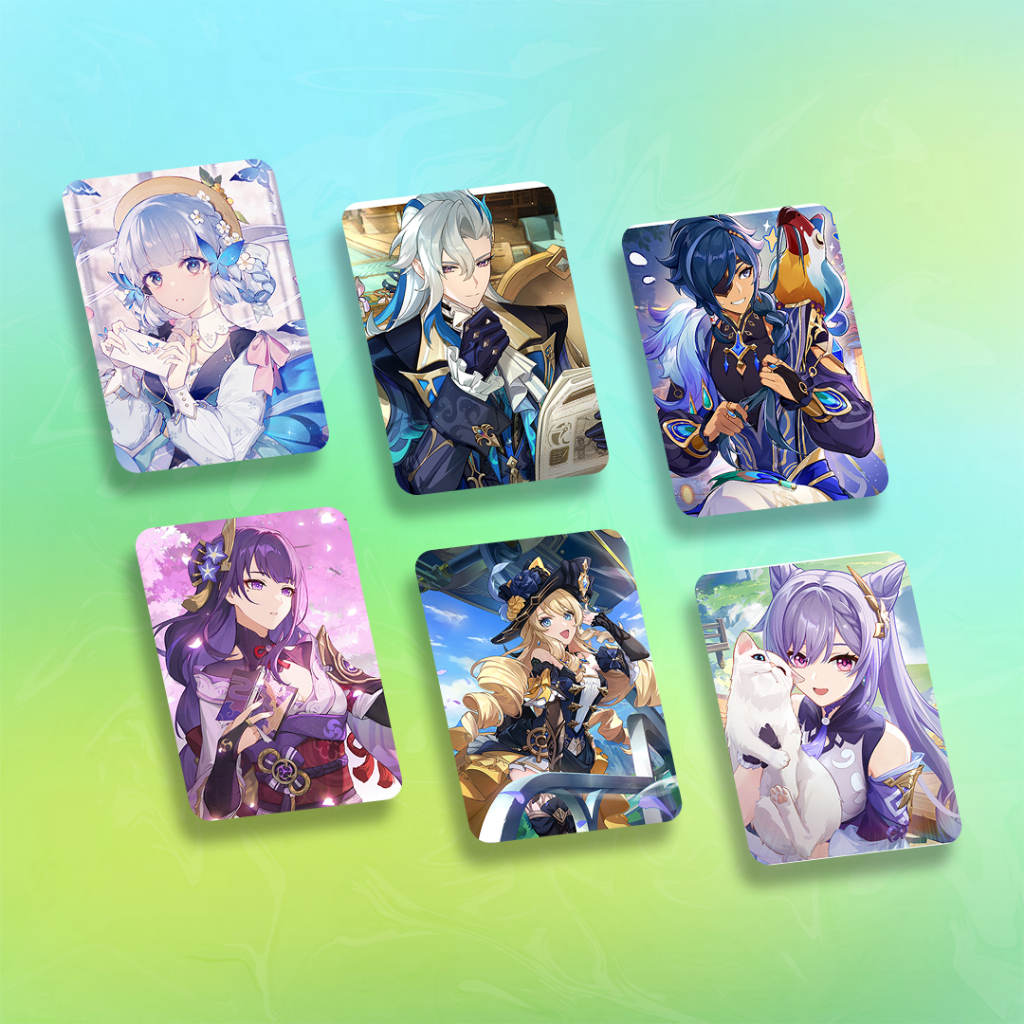 GENSHIN IMPACT, CARD BO GÓC, Thẻ hình Raiden Shogun Ei Ayaka Navia ...