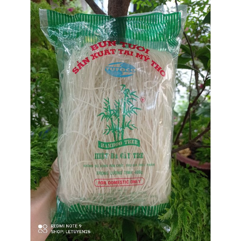 Bún tươi sạch, không hoá chất Ba Cây Tre 400 gr | Shopee Việt Nam