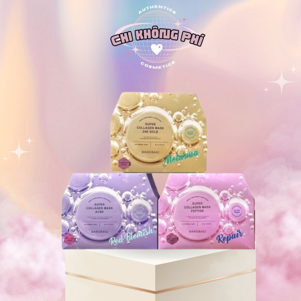 Mặt Nạ Cấp Ẩm Banobagi Super Collagen Mask ̣- Full hộp | Shopee Việt Nam