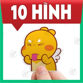 Combo 100 sticker RỒNG VÀNG lai ong biểu cảm dễ thương không trùng chất ...