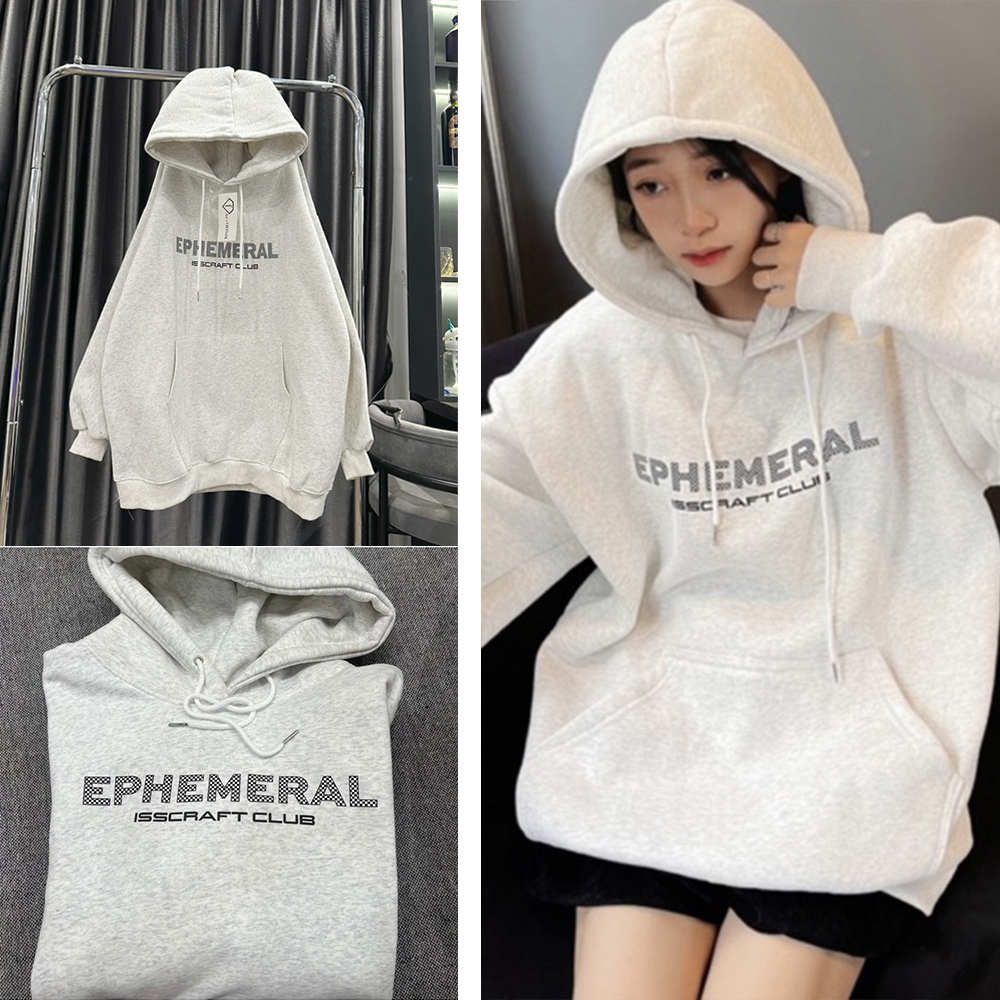 Áo Hoodie EPHEMERAL Form Rộng Mũ 2 Lớp form unisex nam nữ chất nỉ bông ...
