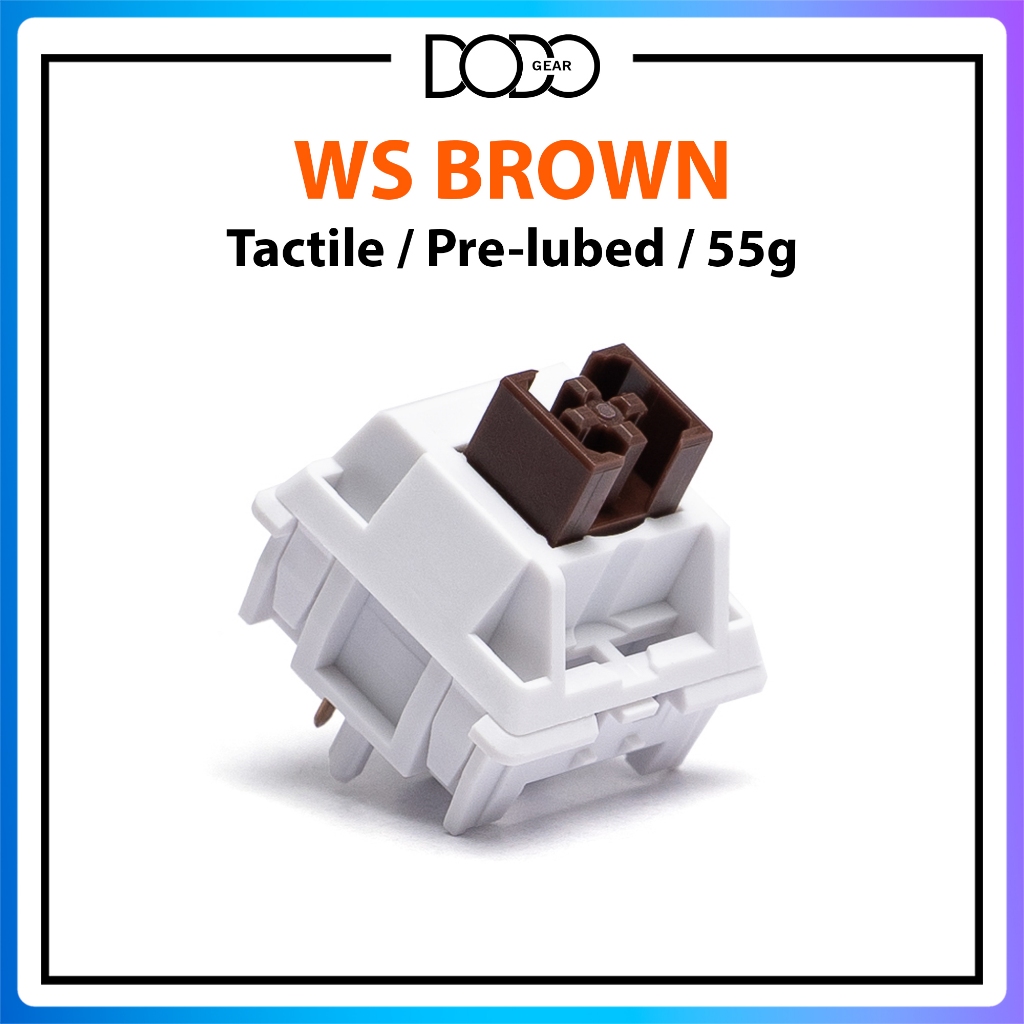 Switch Wuque Studio WS Switch WS Red Yellow Brown Quartz Tactile Silent ...