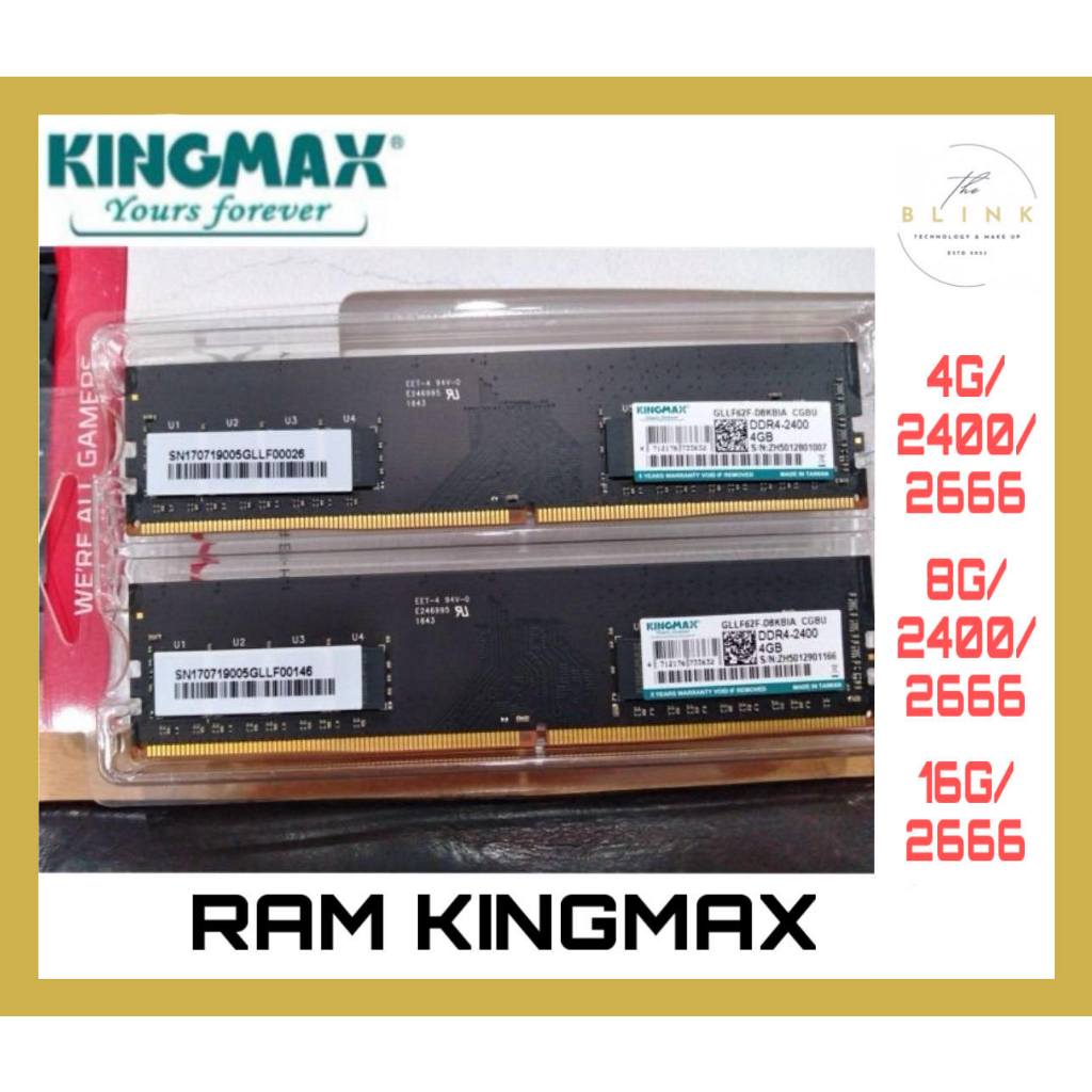 Ram Máy Tính KINGMAX DDR 4—4G/8G/16G Bus 2400/2666– chính hãng Viễn Sơn- Bảo Hành 3 năm | Shopee ...