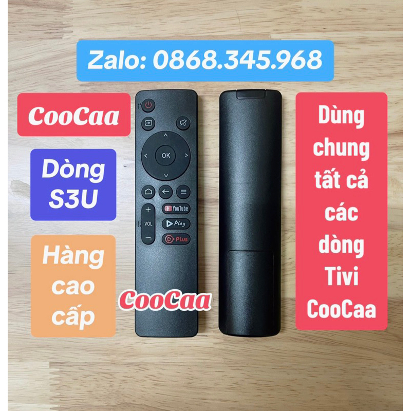 Điều khiển Tivi CooCaa dòng S3U hàng mới giống hình 100%( Dùng chung ...