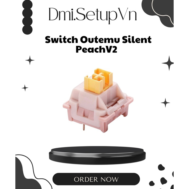 [HOẢ TỐC] Switch Outemu Silent Peach V2 công tắc bàn phím Silent yên tĩnh(Mua 110switch - tặng ...
