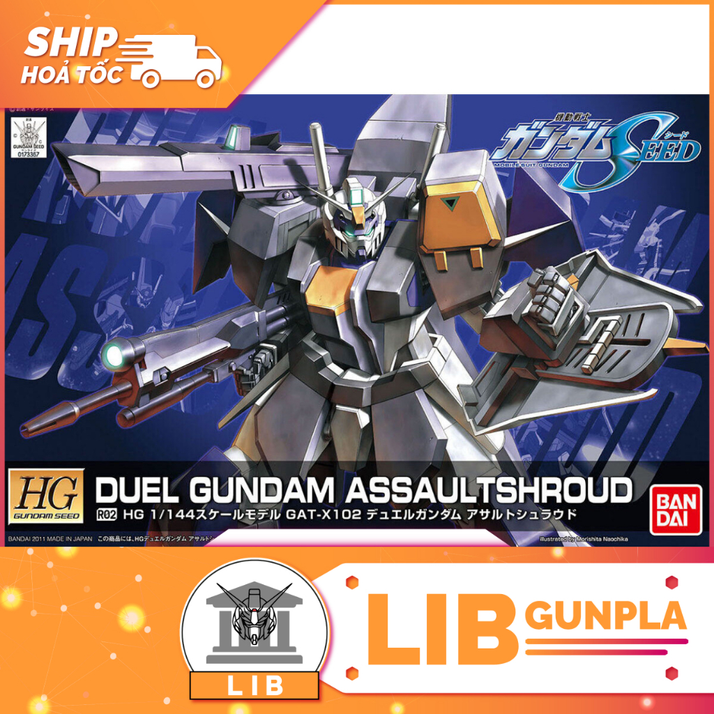 Mô hình lắp ráp Gundam HG SEED 1/144 DUEL GUNDAM ASSAULT SHROUND ...