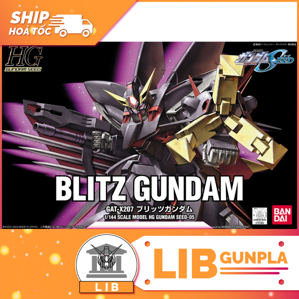 Đồ chơi mô hình lắp ráp Gundam Bandai HG SEED 1/144 BLITZ GUNDAM ...