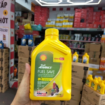 Nhớt xe ga Shell Advance Fuel Save 10W30 800ML tiết kiệm nhiên liệu ...