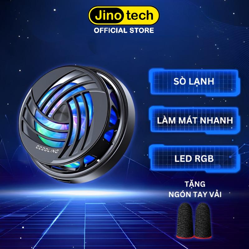 Quạt tản nhiệt điện thoại sò lạnh JINOTECH K6 - Lực hút từ tính cực mạnh tản nhiệt siêu nhanh ...