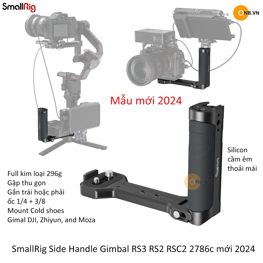 SmallRig Side Handle Gimbal RS4 RS3 RS2 RSC2 2786c mới 2024 | Shopee ...