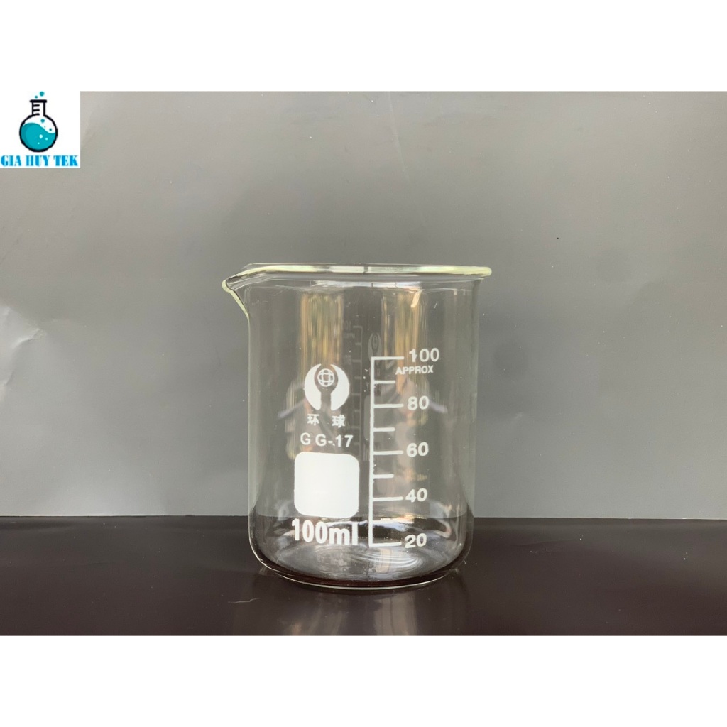 Cốc đốt thủy tinh chia vạch chịu nhiệt CÓ MỎ 5ml 10ml 25ml 50ml 100ml 250ml 300ml 500ml 1000ml ...
