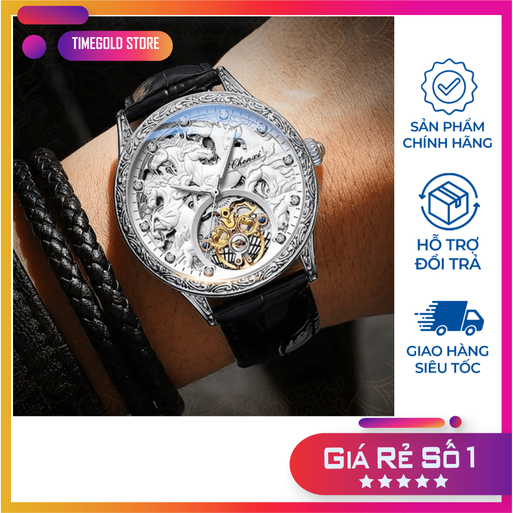 ⚡BIG SALE 25.5⚡ Đồng hồ Chenxi Phiên bản Mã đáo thành công | Shopee ...