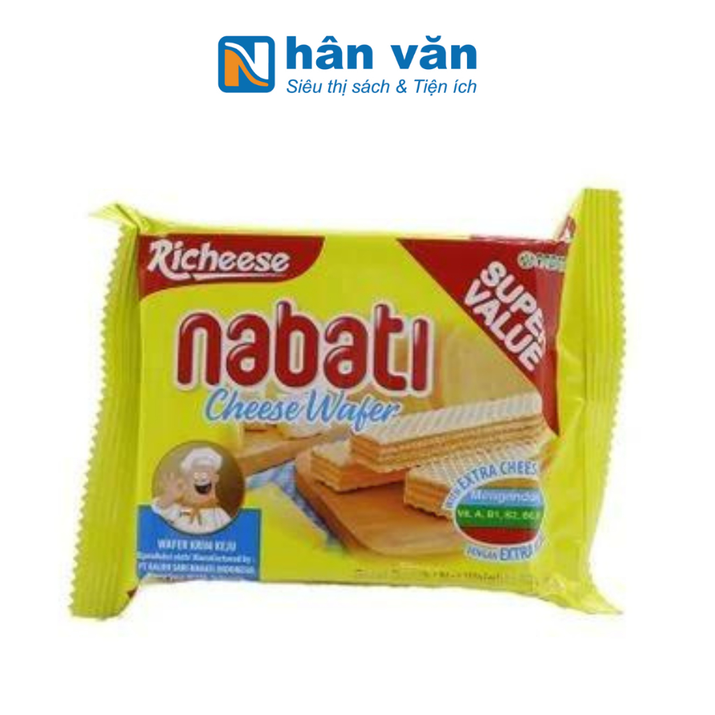 Bánh kem xốp phô mai Richeese Nabati Cheese Wafer 50gr *60 | Shopee ...