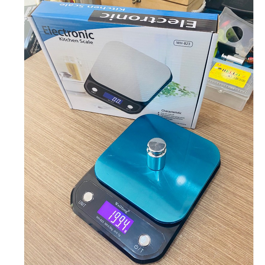 Cân điện tử nhà bếp Weiheng 5kg/0,1g tiện lợi trong nhà bếp + Tặng kèm 2 viên PIN | Shopee Việt Nam