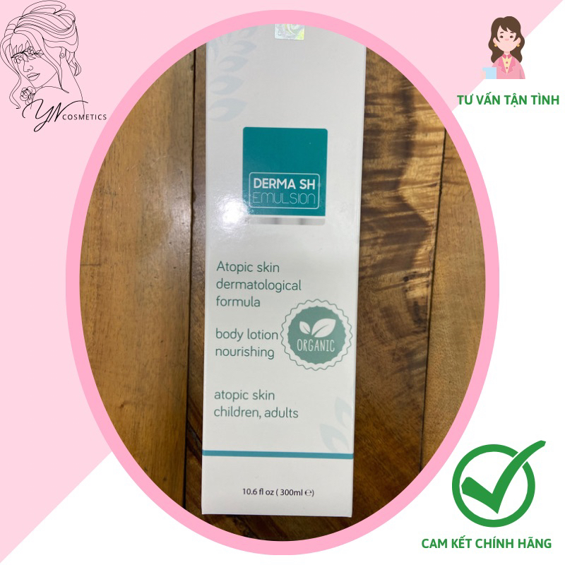 Derma Sh – Emulsion giúp làm mềm, giảm ngứa khi da khô hanh và ngăn ...