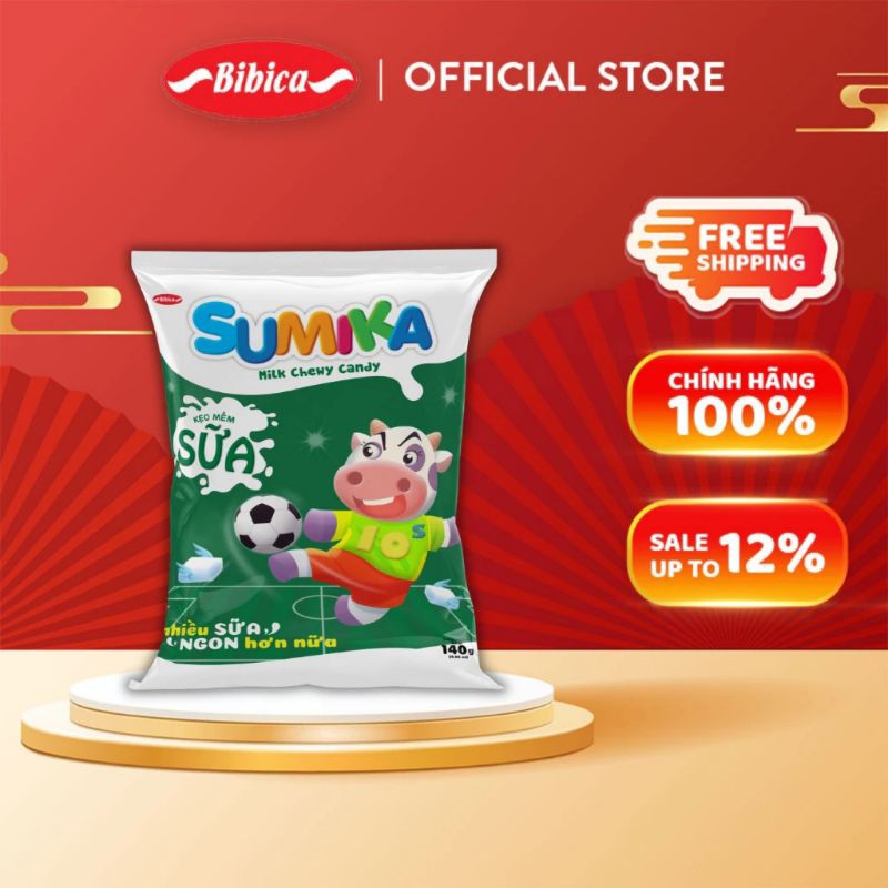 Kẹo Sữa Bò Sumika vani bịch 140g | Shopee Việt Nam
