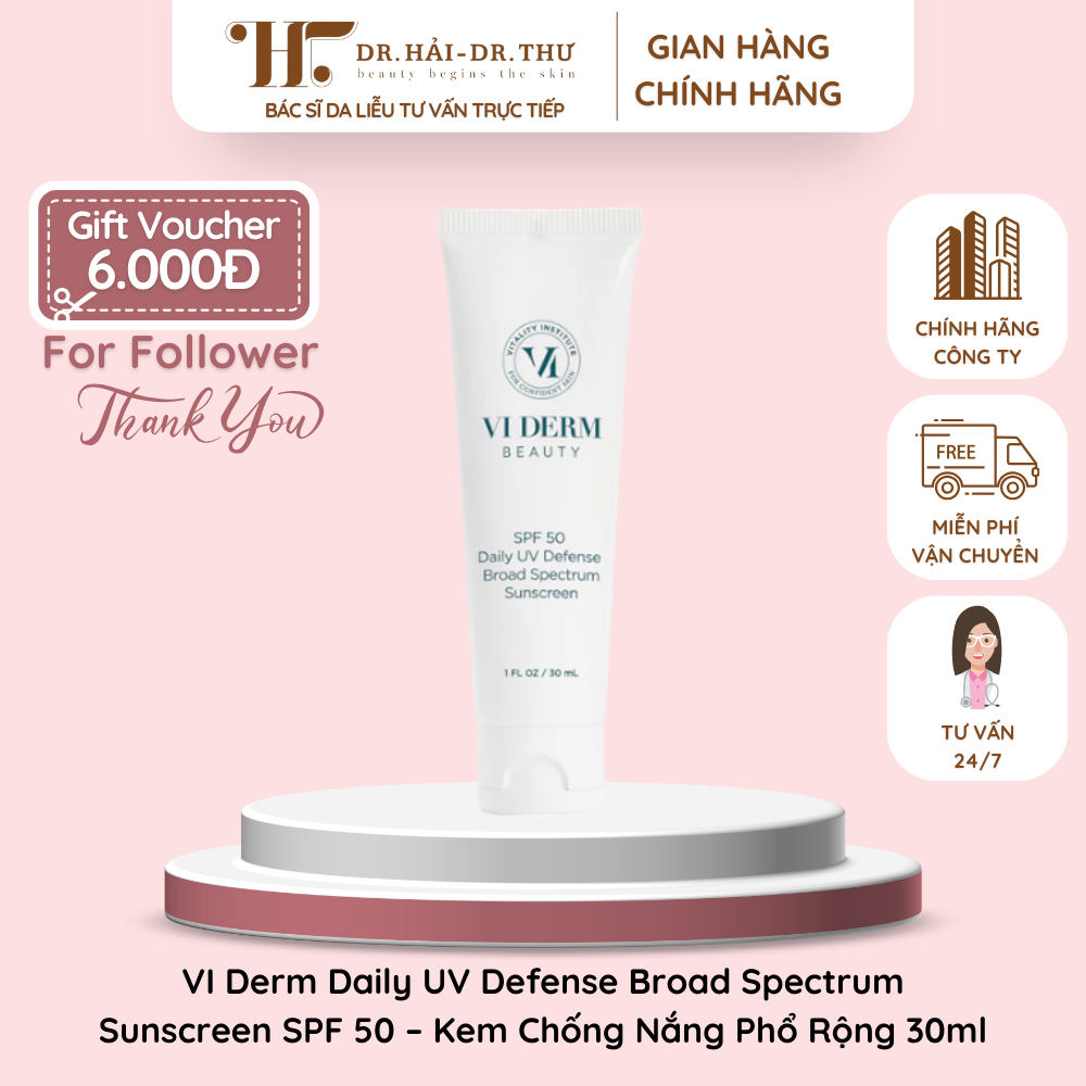 [CHÍNH HÃNG] VI Derm Daily UV Defense Broad Spectrum Sunscreen SPF 50 ...