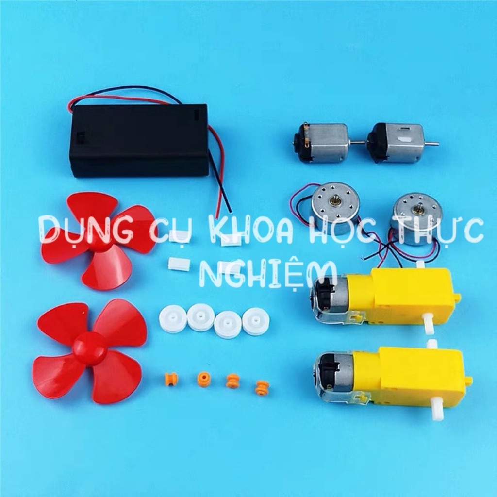 Motor động cơ mini 3V - 6V giảm tốc vàng 130 300 hộp đựng pin cánh quạt ...