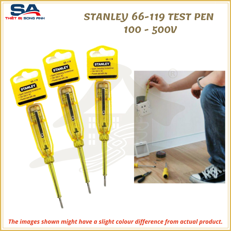 Bút thử điện Stanley 66-119 (100-500V) - CHÍNH HÃNG | Shopee Việt Nam