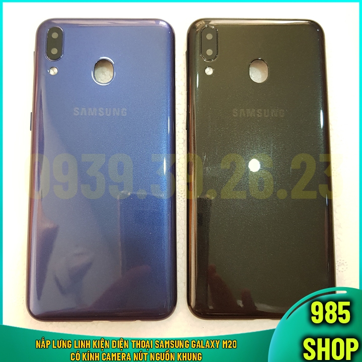 SS M20 nắp lưng linh kiện điện thoại SAMSUNG GALAXY M20 có kính camera nút nguồn khung - 985 ...