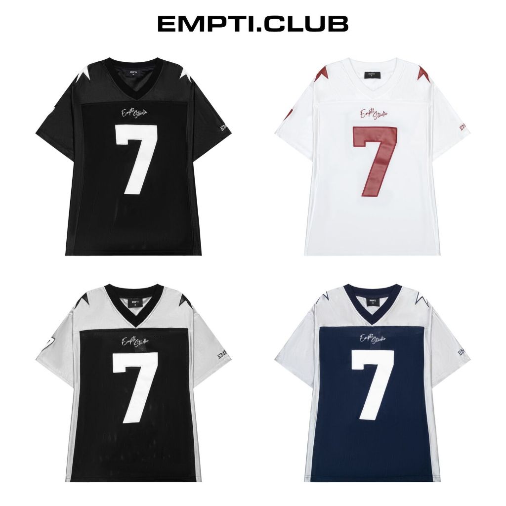 ÁO THUN SỐ 7 JERSEY THÊU EMPTI.CLUB – AT0 | Shopee Việt Nam