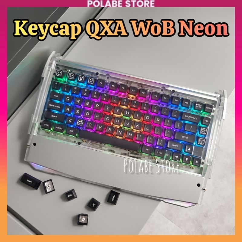 Keycap SA WoB White on Black QXA profile PBT 2shot bàn phím cơ Polabe ...