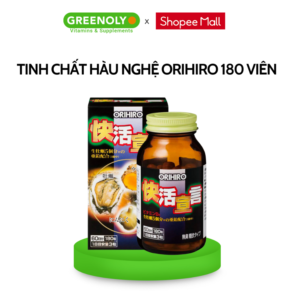 Viên uống tinh chất hàu tươi tỏi nghệ hỗ trợ tăng cường sinh lý Orihiro 180 viên | Shopee Việt Nam