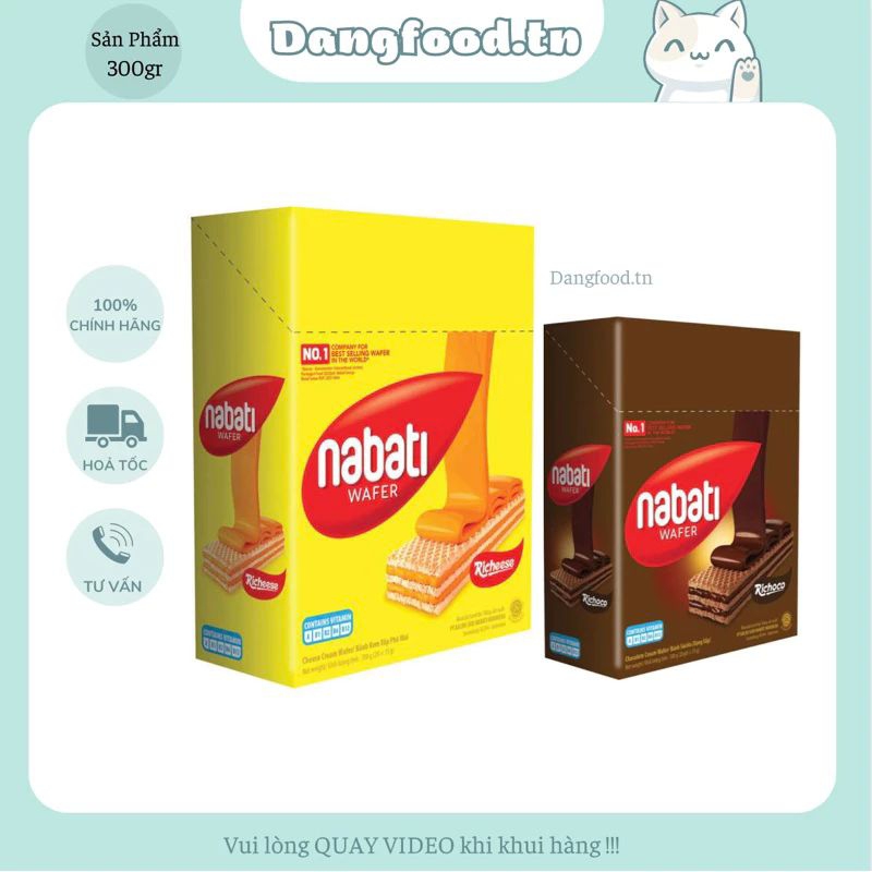 Bánh Nabati 2 vị 1 hộp 20 cái 300g | Shopee Việt Nam