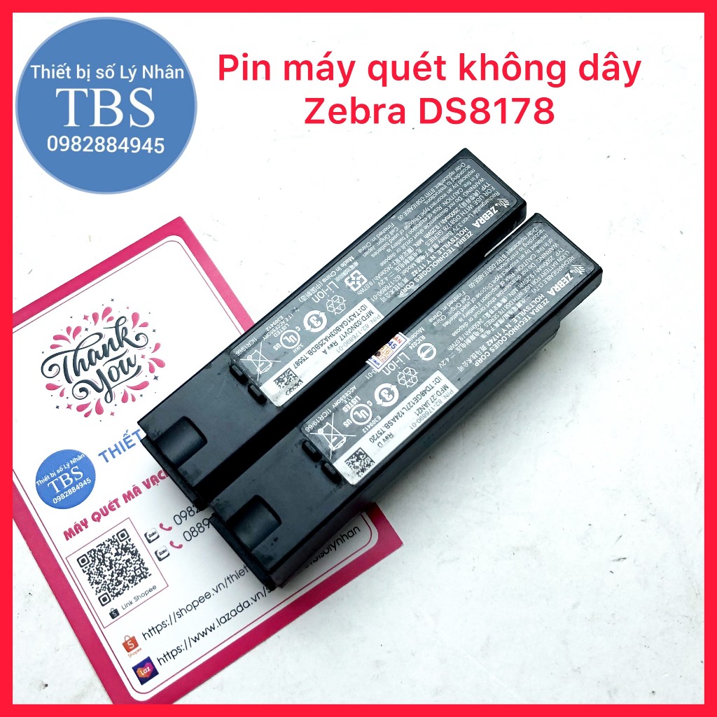 Pin máy quét mã vạch không dây Zebra DS8178, hàng chính hãng đã qua sử ...