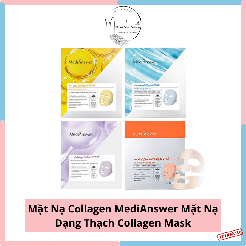 Mặt Nạ Collagen MediAnswer Mặt Nạ Thạch Medi Answer Mask Dưỡng Trắng ...