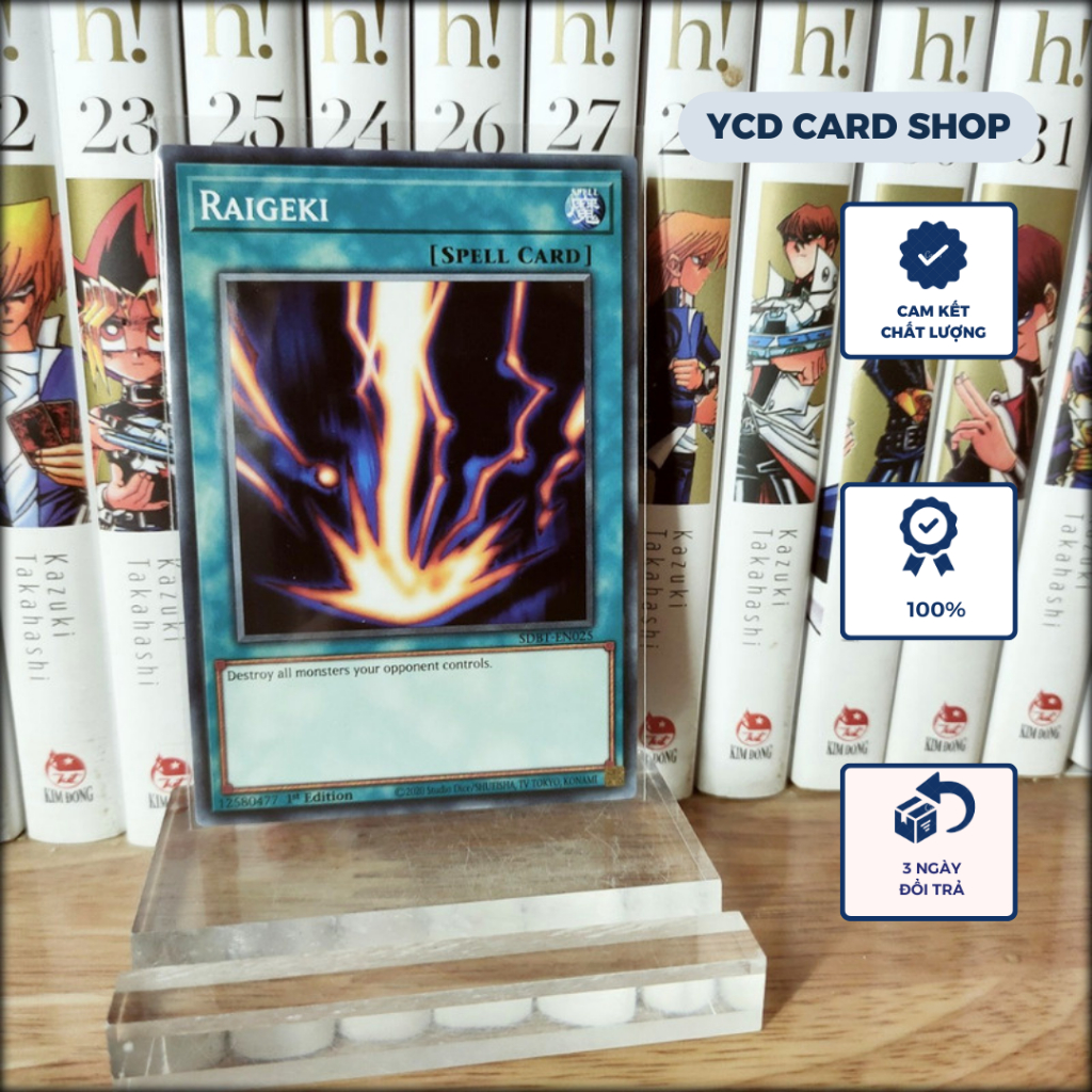 [YCD Shop] Thẻ bài Yugioh Chính Hãng Raigeki – Common | Shopee Việt Nam