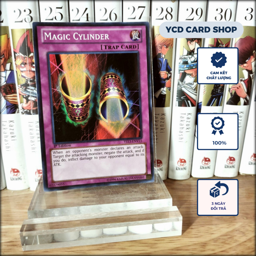 Thẻ bài Yugioh chính hãng Magic Cylinder – Super Rare | Shopee Việt Nam