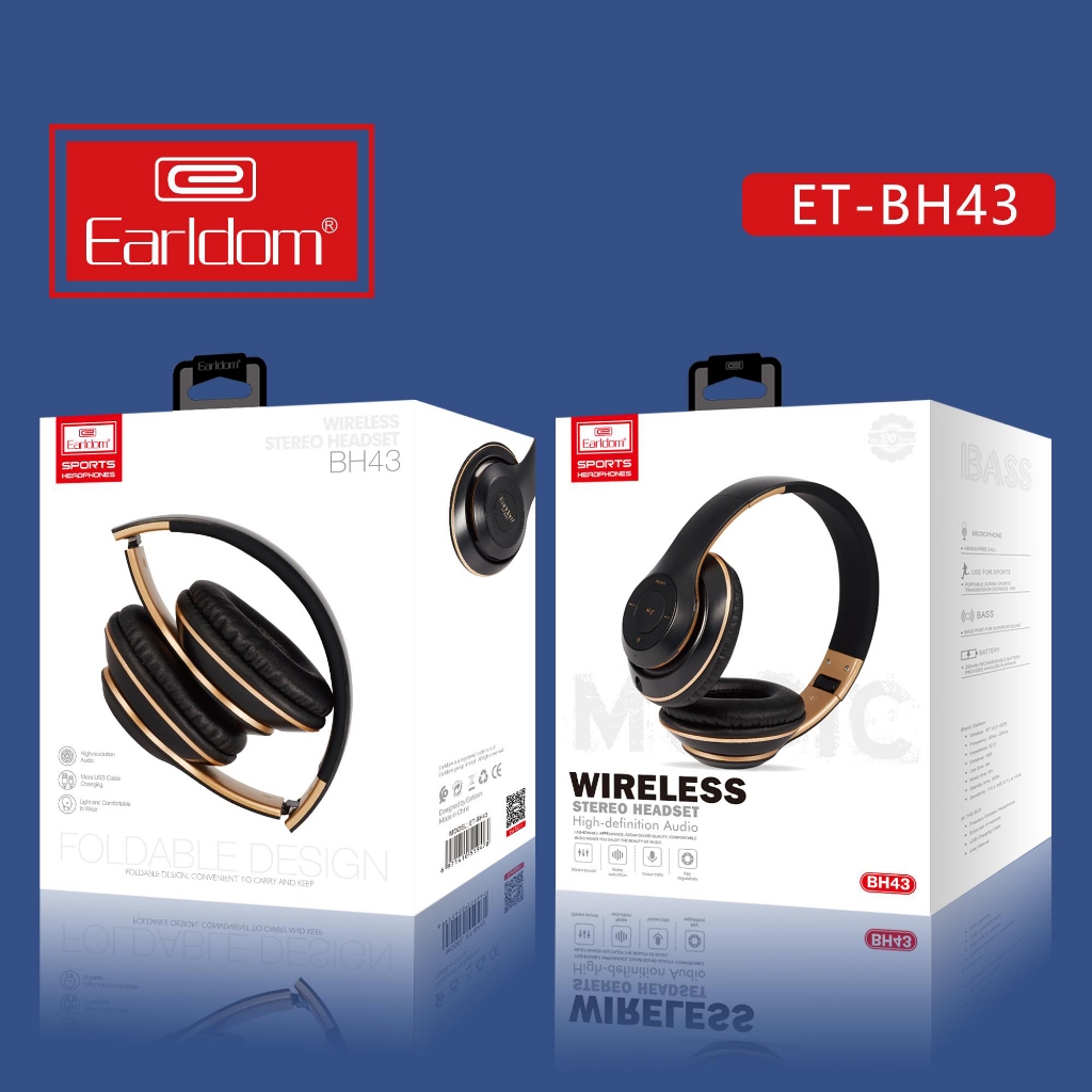 Tai Nghe Chụp Bluetooth Earldom ET-BH43 | Shopee Việt Nam