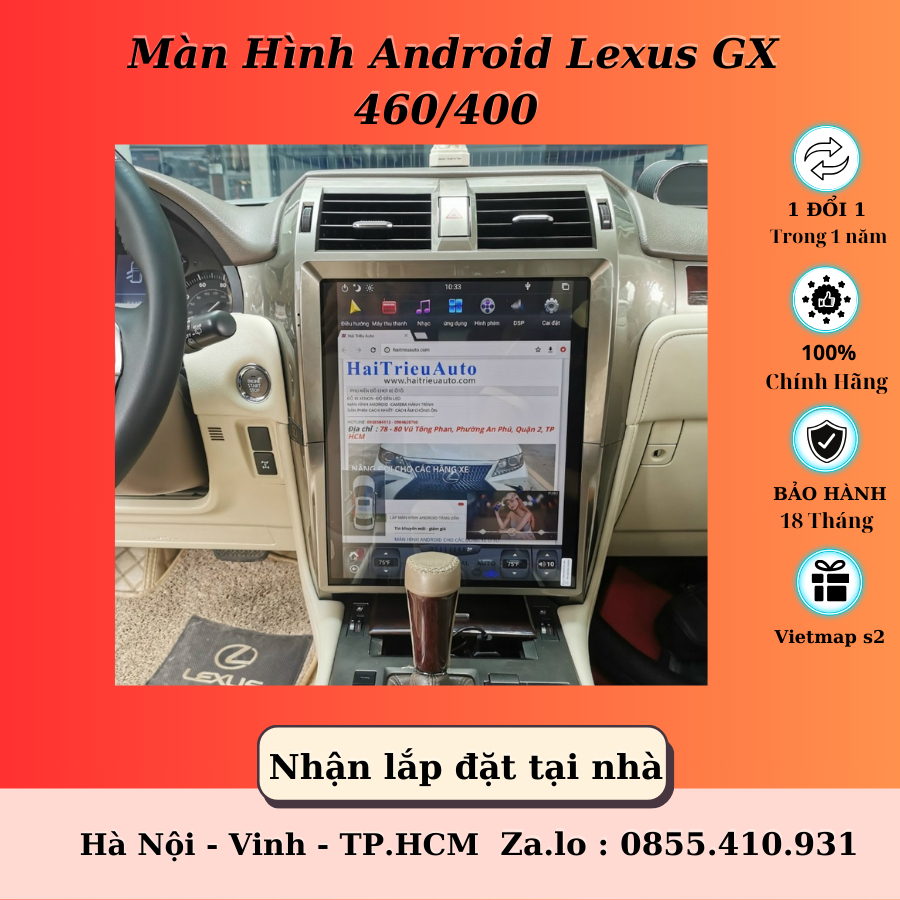 Màn Hình Android Lexus GX 460/400 RAM 4GB ROM 64GB 24 THÁNG | Shopee ...
