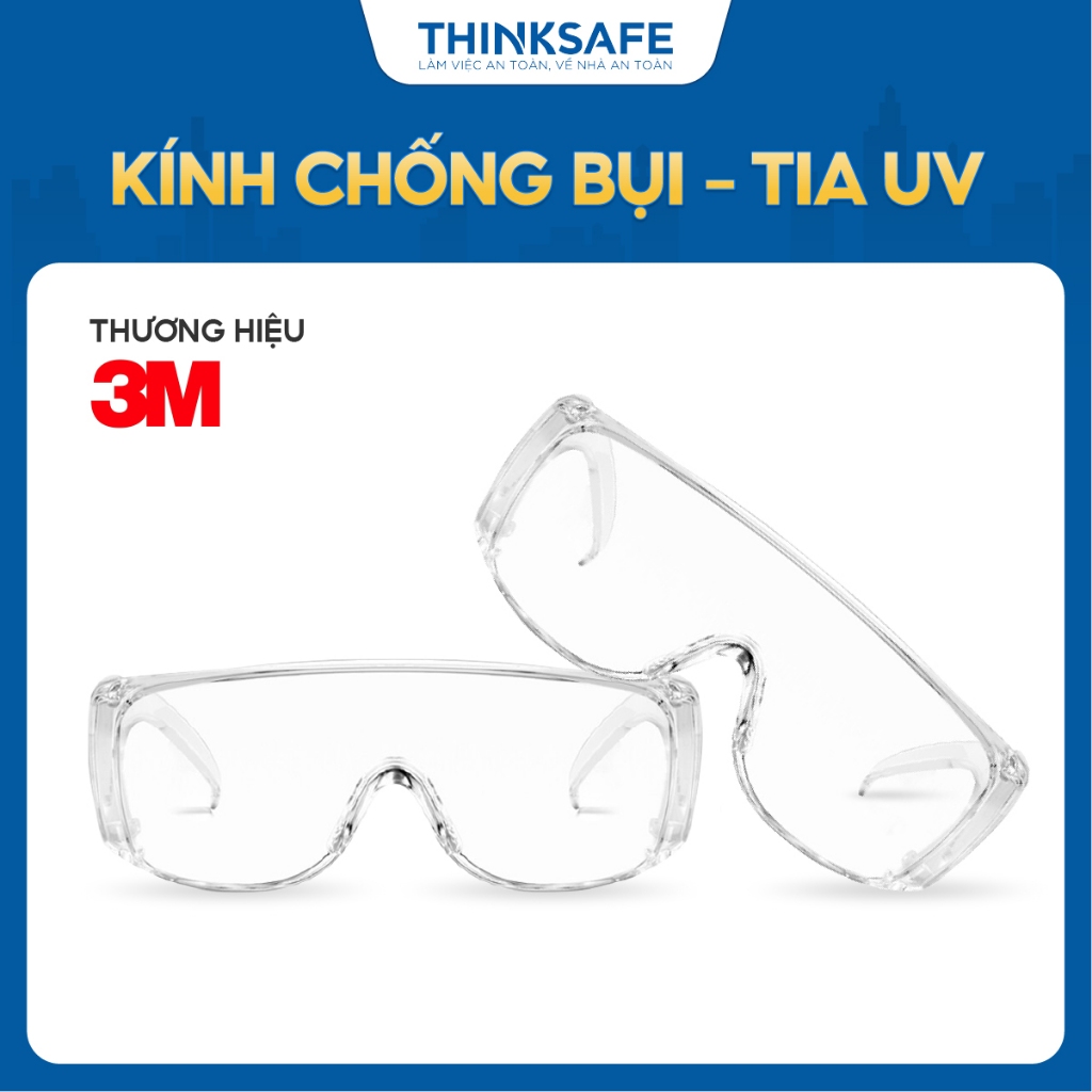 Kính chống bụi 3M Tour Guard kính chống tia UV trong suốt, Kính bảo hộ ...
