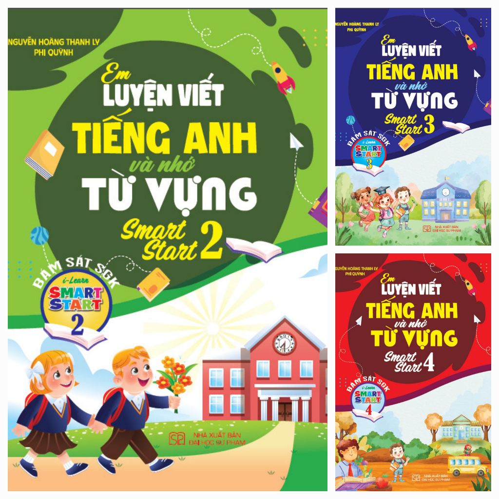 Sách - Combo Em Luyện Viết Tiếng Anh Và Nhớ Từ Vựng Smart Star 2 + 3 + 4 (Bám Sát SGK I-Learn ...