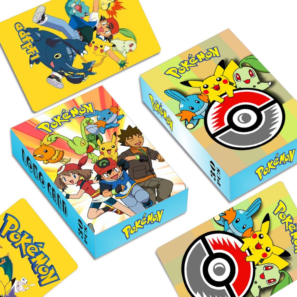 Hộp 30 thẻ card bo góc anime Pokemon dễ thương | Shopee Việt Nam