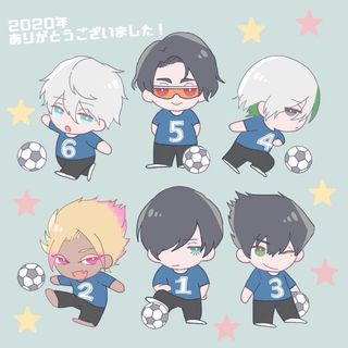 Sticker, hình dán Anime Blue Lock char Kaiser, Nagi, Rin, Bachira ...