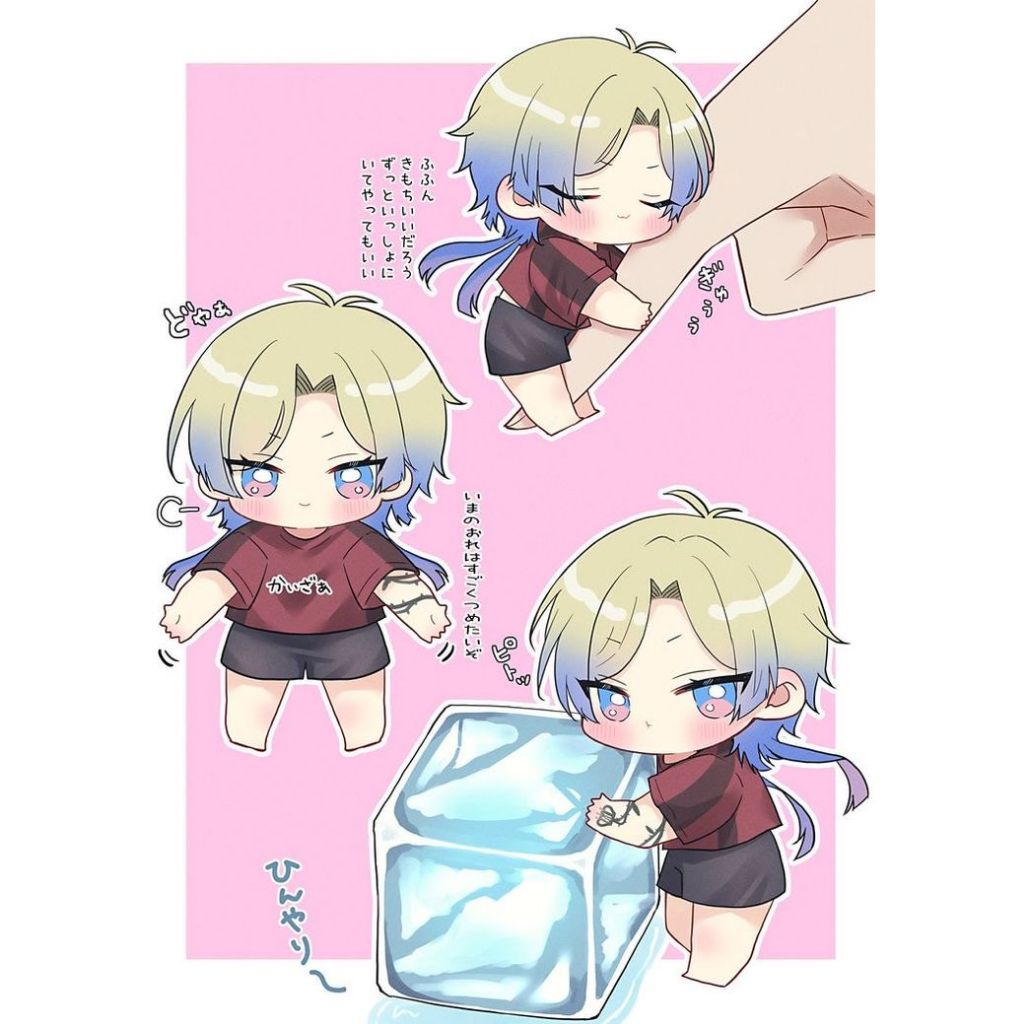 Sticker, hình dán Anime Blue Lock char Kaiser, Nagi, Rin, Bachira ...