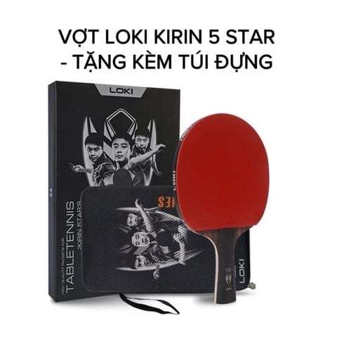 VỢT BÓNG BÀN CHUYÊN NGHIỆP LOKI KIRIN 5 STAR (KÈM TÚI ĐỰNG) | Shopee Việt Nam