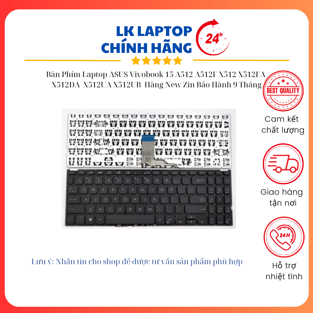 Bàn Phím Laptop ASUS Vivobook 15 A512 A512F X512 X512FA X512DA X512UA ...