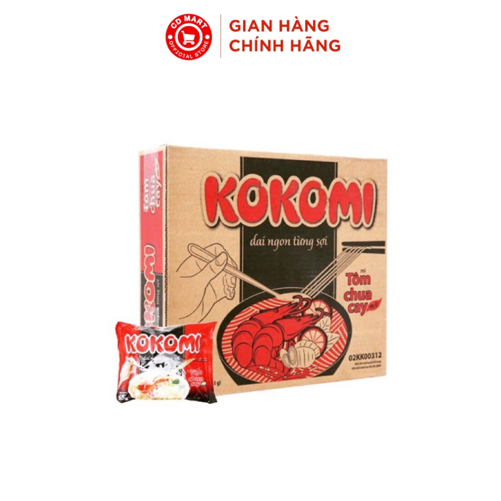 Thùng 30 gói mì ăn liền chua cay Kokomi 65G | Shopee Việt Nam