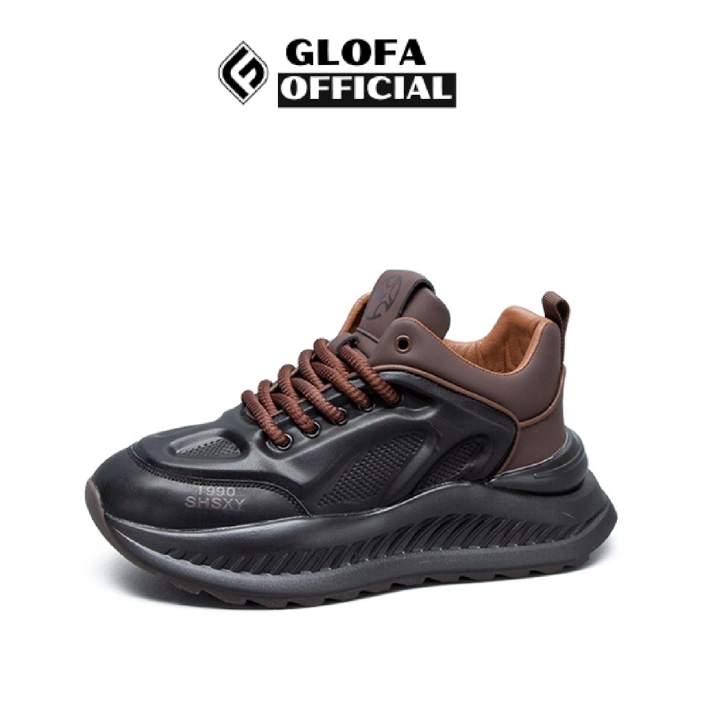 Giày Thể Thao Nam GLOFA - G36 Màu Đen Nâu, Dáng Thể Thao Khỏe Mạnh Phối ...